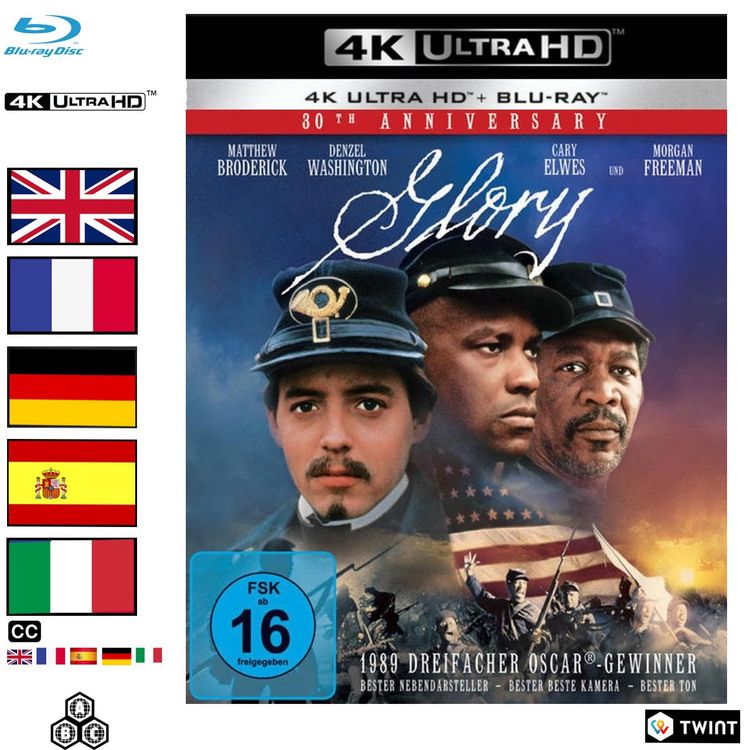 Glory (1989) - 4K UHD + Blu-ray (D'occasion) à Semsales pour CHF 22 ...