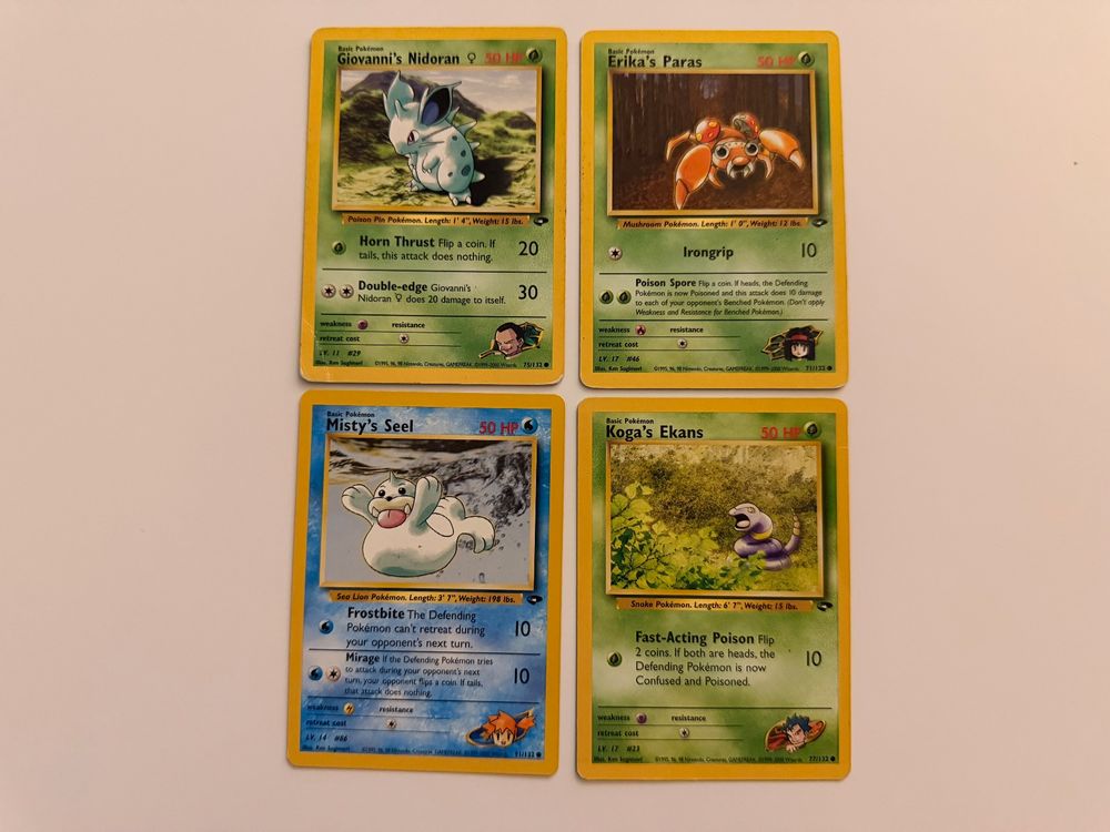 Gym Challenge 4 Pokémon Karten Bundle WOTC 2000 Vintage (Gebraucht) in ...