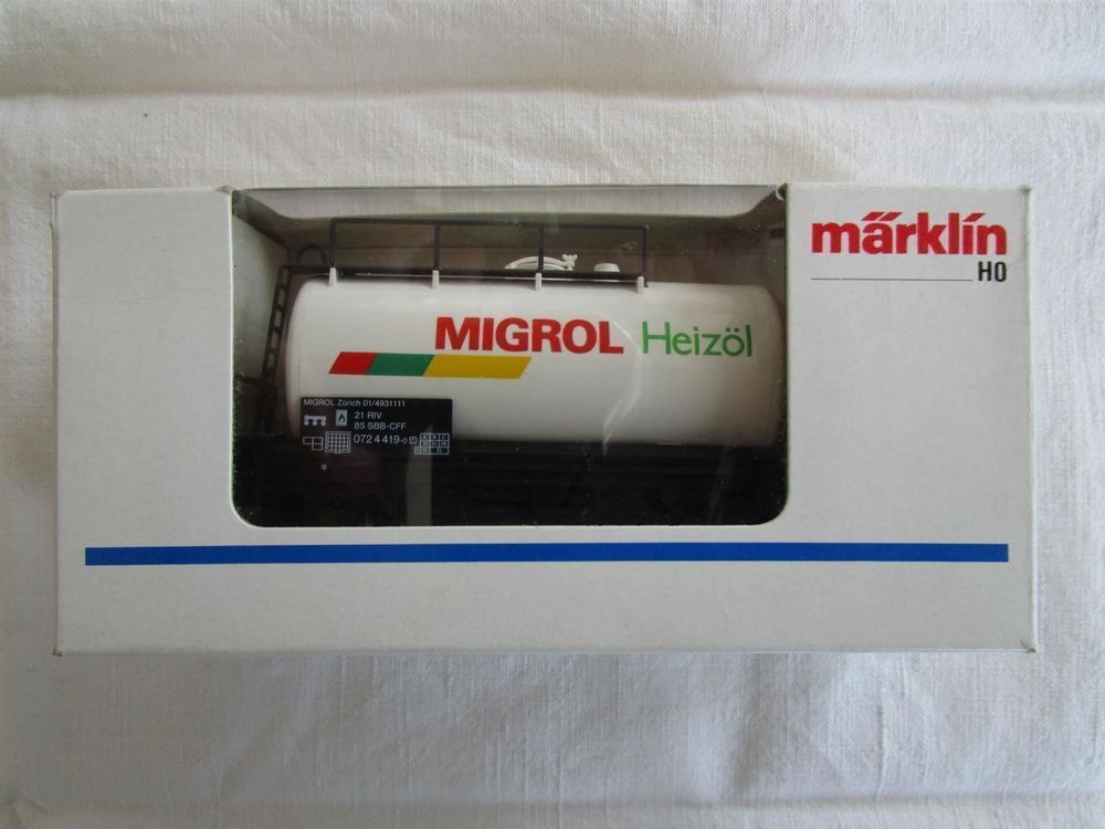 Tankwagen Märklin, Migrol Heizöl, HO (Neu und originalverpackt) in ...