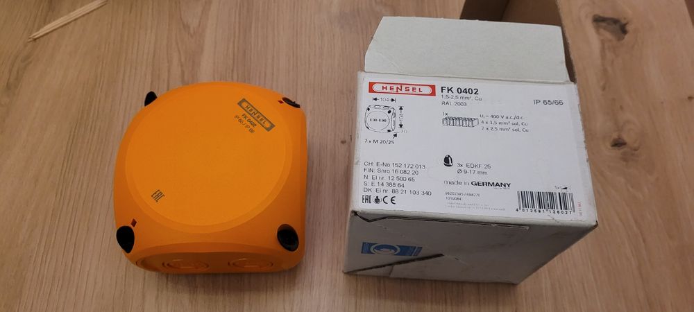AP-Abzweigdose Hensel 5 polig 1.5-2.5mm² orange (Neu und ...