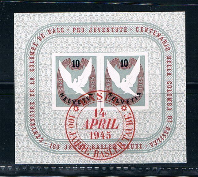 Basler-Taube-Block W23 ET 14.April 1945! (Gebraucht) in Seedorf für CHF ...
