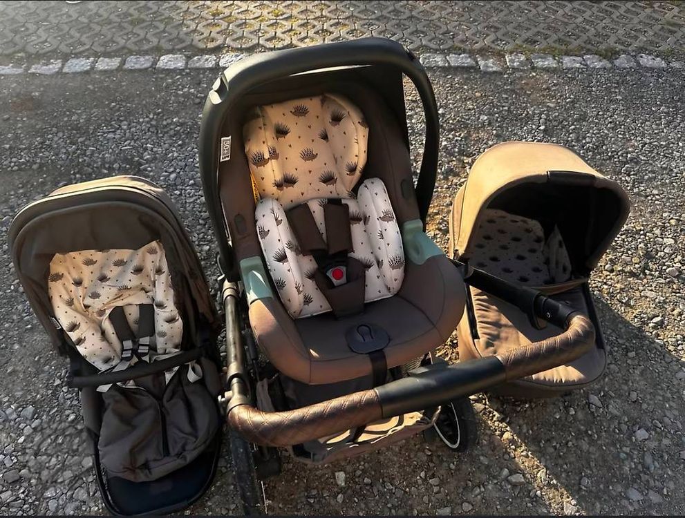 Poussette trio ABC design salsa 4 air + base isofix (Gebraucht) in Les ...