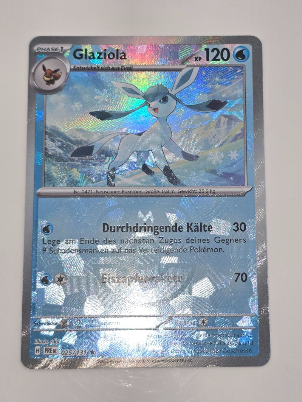 🇩🇪 Pokemon Prismatische Entwicklungen》Glaziola Meisterball (Neu und ...
