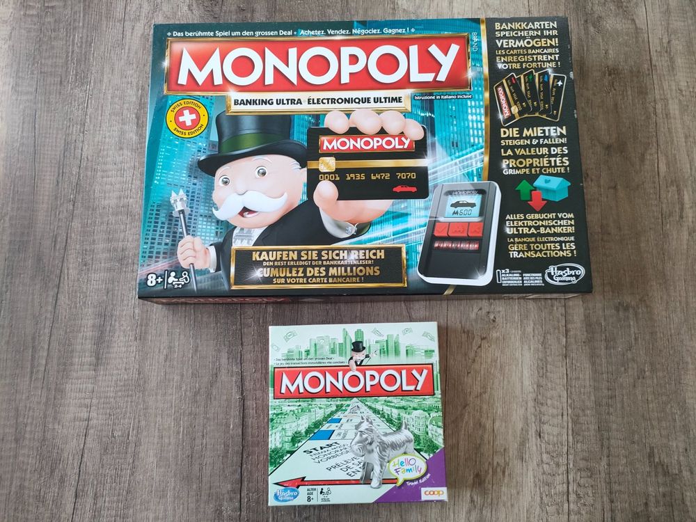 Monopoly Banking Ultra & Monopoly Travel Edition (Neu (gemäss ...