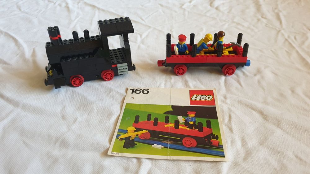 LEGO Eisenbahn 12V Dampflok und Wagen 166 80er system 70er | Kaufen auf ...