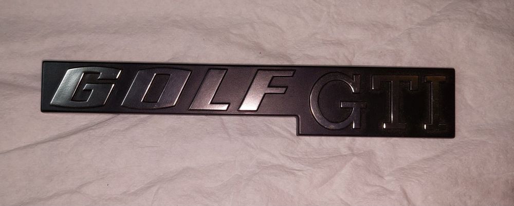 Neuware VW Golf Mk1 Original "Golf GTI" Logo/Emblem: | Kaufen auf Ricardo