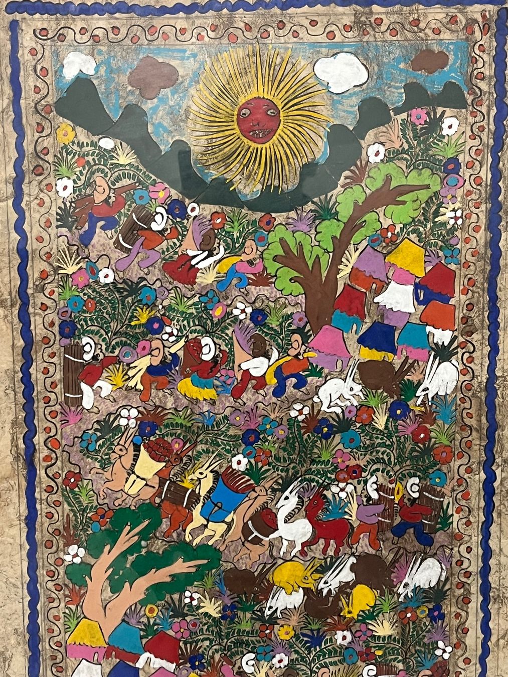 Tomas Ramirez Gemälde, Volkskunst, leuchtende Farben, signie (Gebraucht ...