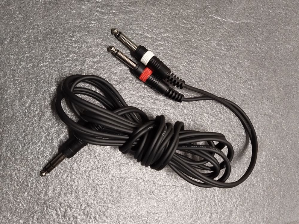 Insert Kabel Jack 6.3mm 1x Stereo auf 2x Mono 7 Stk 3m (Gebraucht) in ...