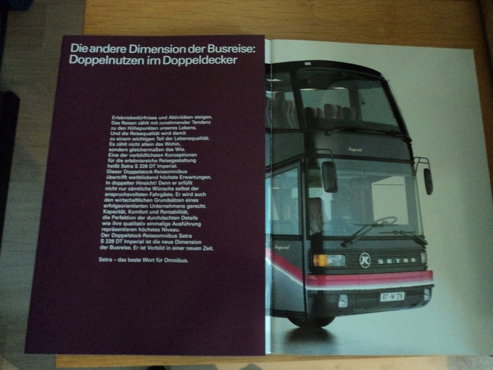 Prospekt Kässbohrer Bus Setra S228 DT | Kaufen auf Ricardo