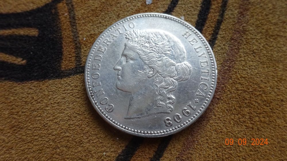 5 Fr 1908 Frauenkopf Sup (Gebraucht) in bassecourt für CHF 280 – mit Lieferung auf Ricardo kaufen