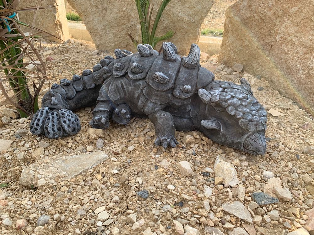 Ankylosaurus, Dinosaurier, Gartenfigur, Steinfigur | Kaufen auf Ricardo