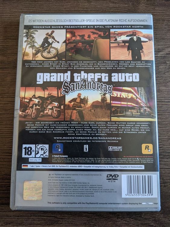 GTA San Andreas- PlayStation 2 | Kaufen auf Ricardo