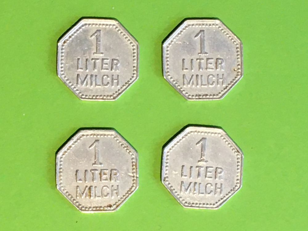 alte Jeton für 1L Milch 4 Stück / P. Anderes Zihlschlacht (Gebraucht) in Wil SG für CHF 11 – mit ...