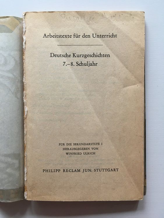 Arbeitstexte für den Unterricht: Deutsche Kurzgeschichten | Kaufen auf ... Arbeitstexte für den Unterricht: Deutsche Kurzgeschichten | Kaufen auf ...