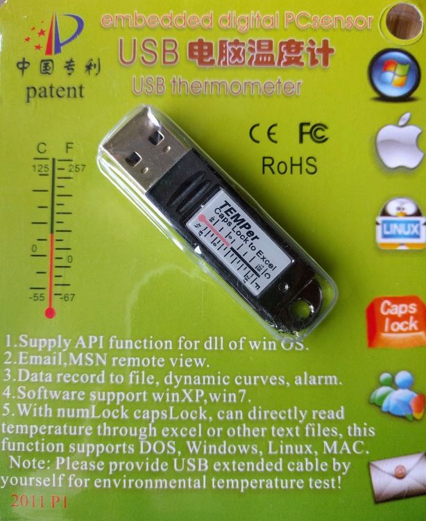 USB Thermometer TEMPer PCsensor (Neu und originalverpackt) in Bettlach für CHF 5 – mit Lieferung ...