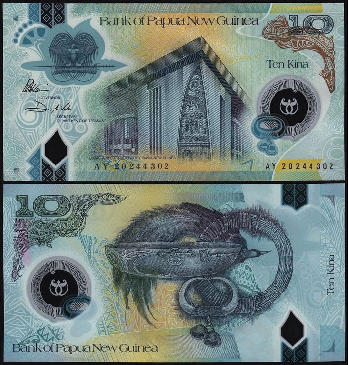 10 Kina Papua New Guinea UNC (Neu und originalverpackt) in Auw für CHF ...