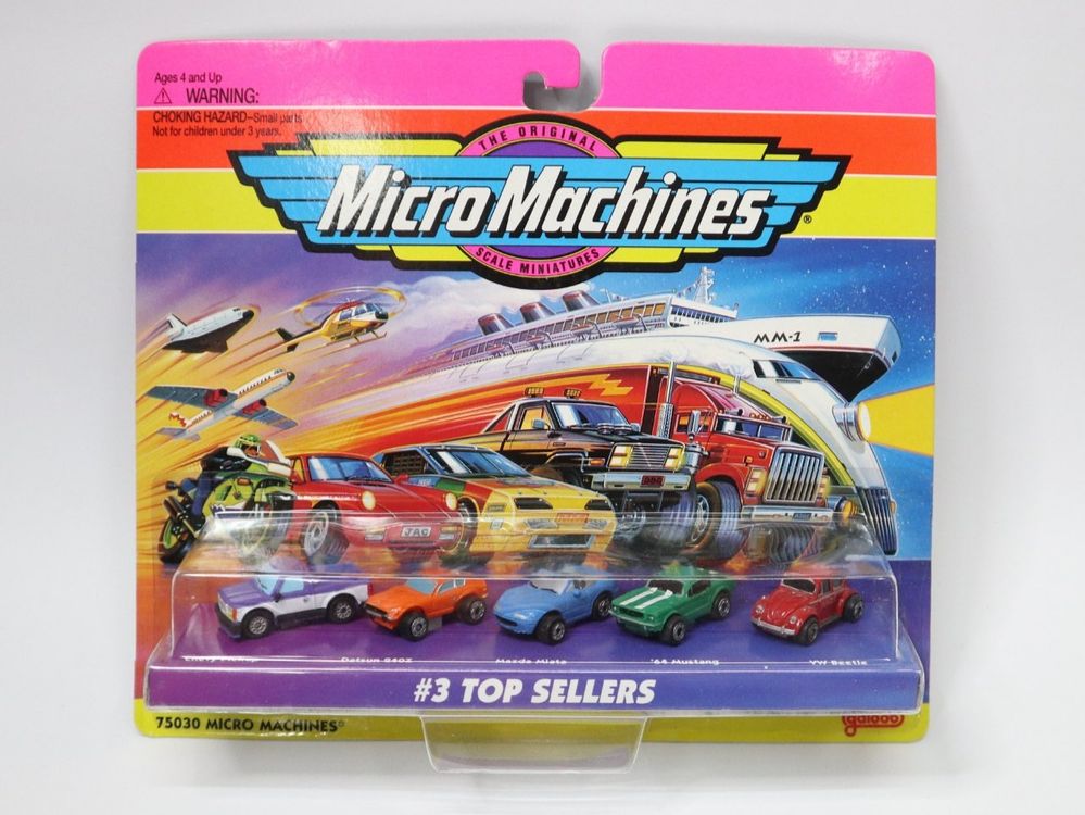 1996 Micro Machines Top Mazda Miata Datsun 240Z Mustang VW | Kaufen auf ...