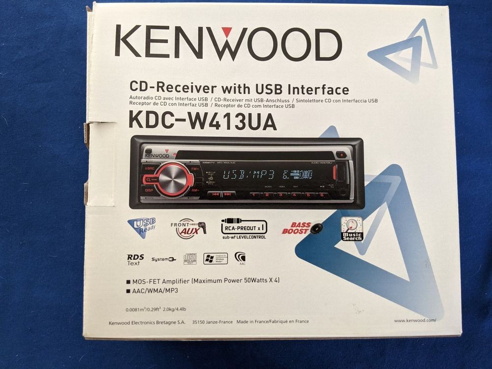 Kenwood KDC-W413UA Auto-CD-Receiver mit USB-Schnittstelle (Gebraucht ...