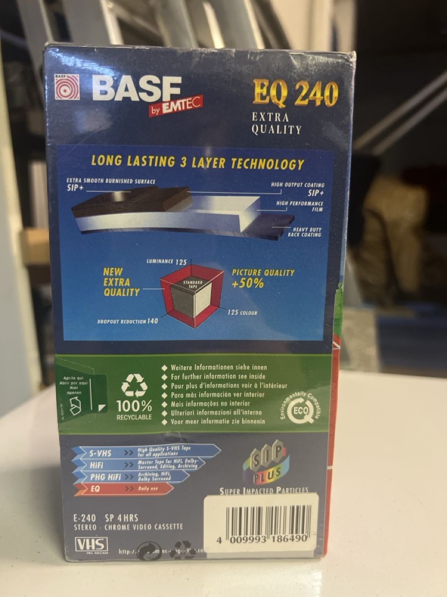 BASF EMTEC EQ 240 VHS Kassetten - Nostalgie pur! Neu! (Neu und originalverpackt) in Turgi für ...