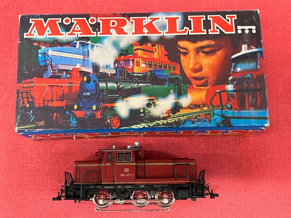 Märklin Diellok HO Analog 3064 WS 260-417-1 mit Wagen OVP (Gebraucht ...