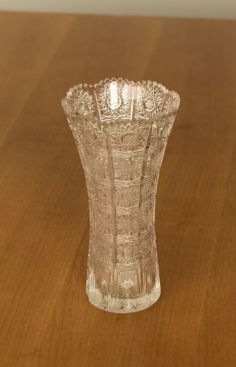 Bleikristall-Vase, geschliffen, Handarbeit | Kaufen auf Ricardo Bleikristall-Vase, geschliffen, Handarbeit | Kaufen auf Ricardo
