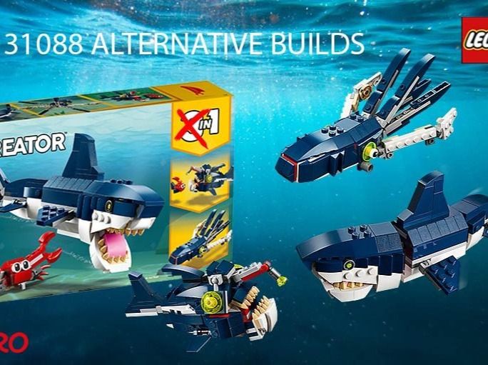 Lego Creator 3 in 1, Hai 31088 + Dino 3i1 + Feuerwehr lego ä (Neu und ...