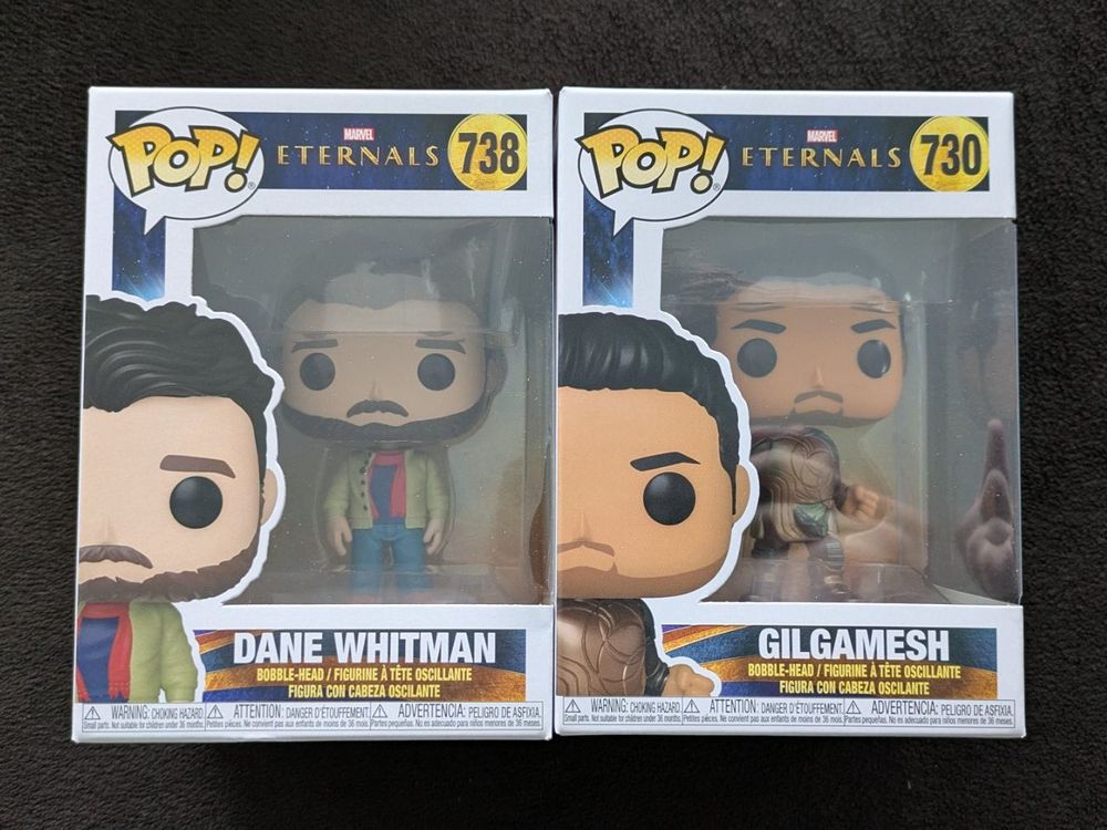 Funko Pop! Eternals - Dane Whitman #738 Gilgamesh #730 (Neu und ...