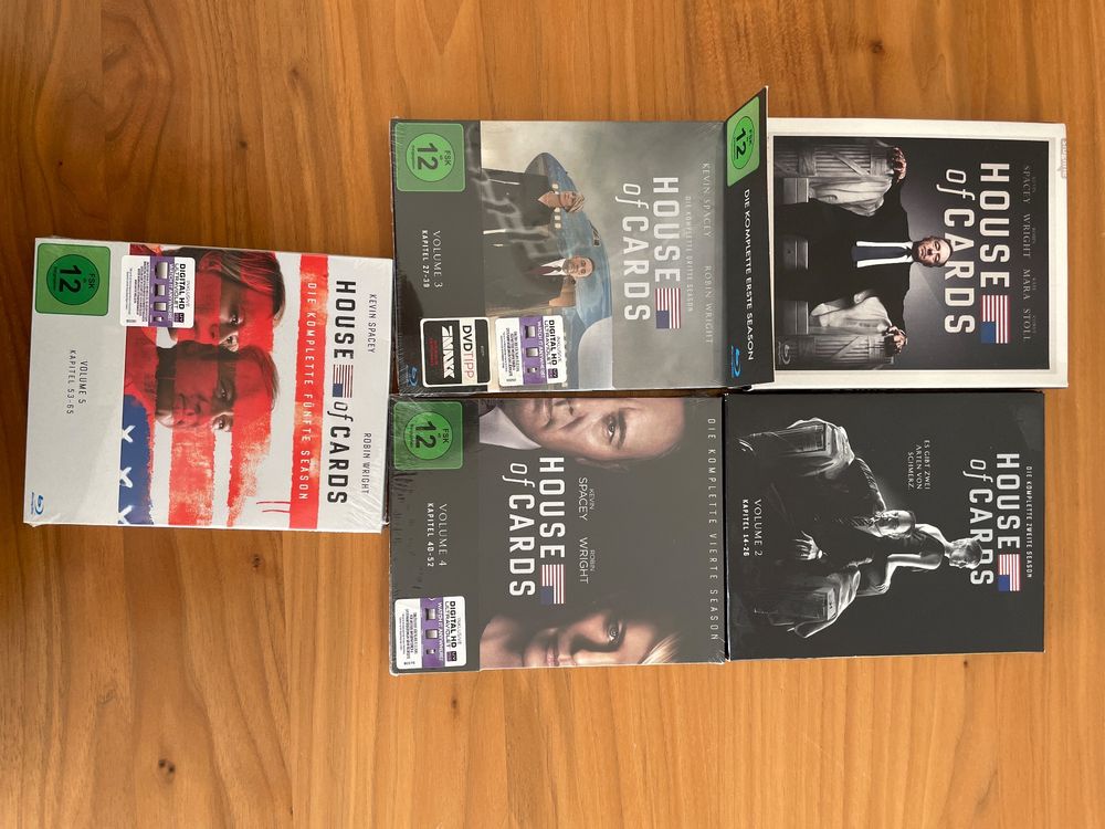 DVD House of Cards 1-5 Season (Gebraucht) in für CHF 20 – mit Lieferung ...