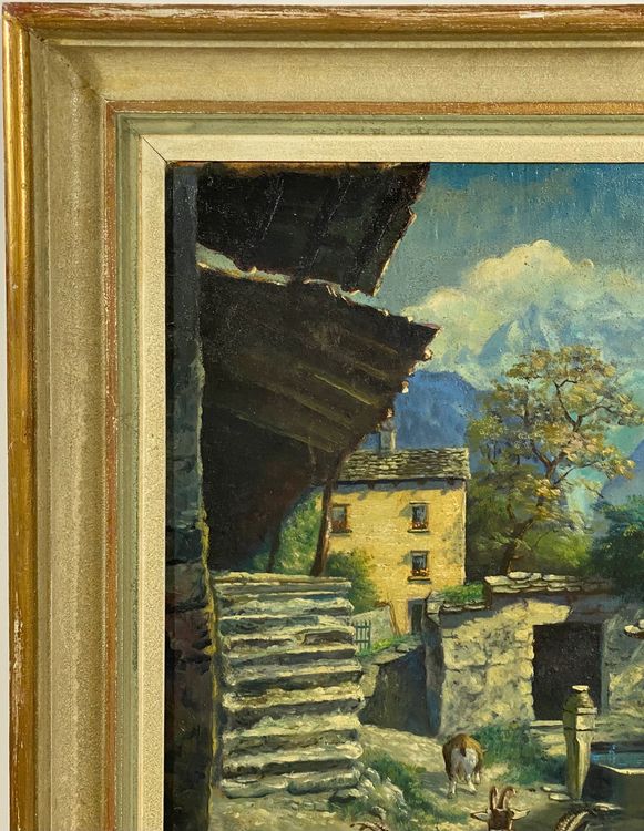 Bündner Landschafts Gemälde mit Ziegen (Gebraucht) in Root für CHF 20 – mit Lieferung auf ...