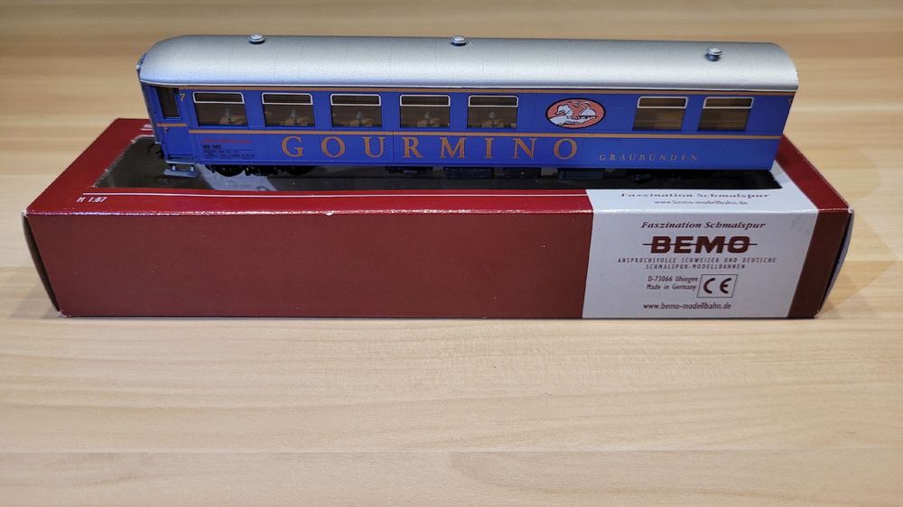 Bemo 3273121 RhB WR 3811 Speisewagen "Gourmino" | Kaufen auf Ricardo