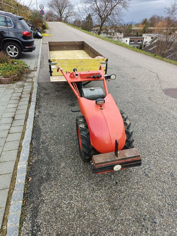 Bucher Einachser mit Anhänger (Gebraucht) in Wegenstetten für CHF 560 – nur Abholung auf Ricardo ...