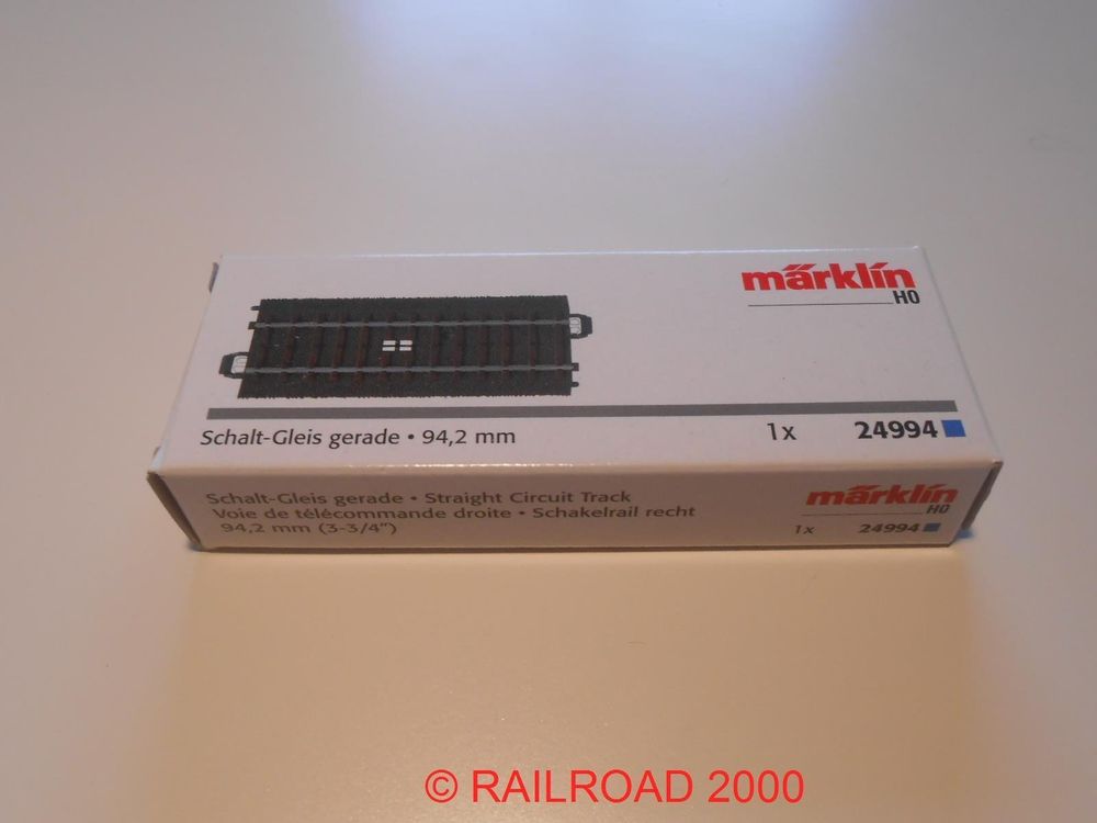 Märklin H0 Schalt-Gleis gerade 94,2 mm 24994 (30 Stücke) | Kaufen auf ...