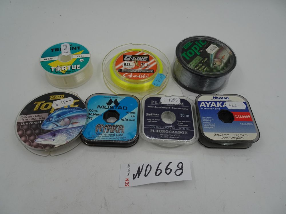 7x Silch (Angelschnüre) zum Angeln (Neu (gemäss Beschreibung)) in Uzwil ...