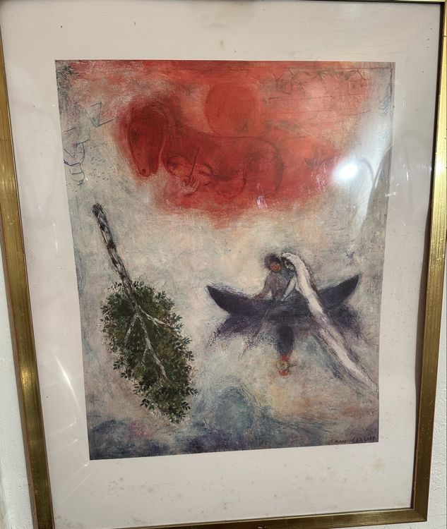 Gerahmter Kunstdruck von Marc Chagall (Gebraucht) in Brüttisellen für CHF 450 – nur Abholung auf ...