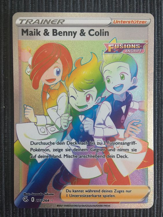 Pokemon Maik Benny Colin Rainbow Fusions Angriff (Neu (gemäss ...