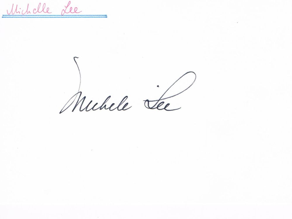 Michele Lee 1942- Autogramm signiert Karte 10x15cm (Gebraucht) in ...