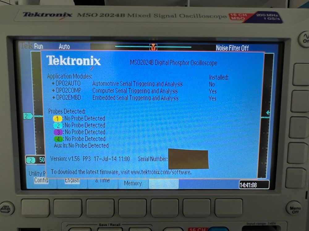 Tektronix Oszilloskop MSO2024B - 4 Kanal 200 MHz (Gebraucht) in ...