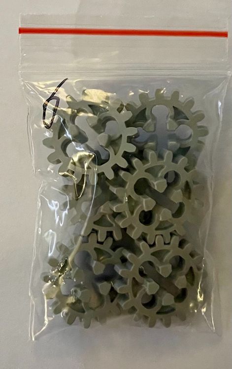 Lego 6 x Gear 16 Tooth - Axle Hole with Open Sides - 4019 (Gebraucht ...
