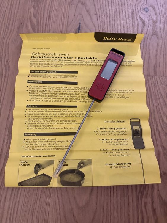 Betty Bossi Backthermometer, Digital, Neuwertig | Kaufen auf Ricardo