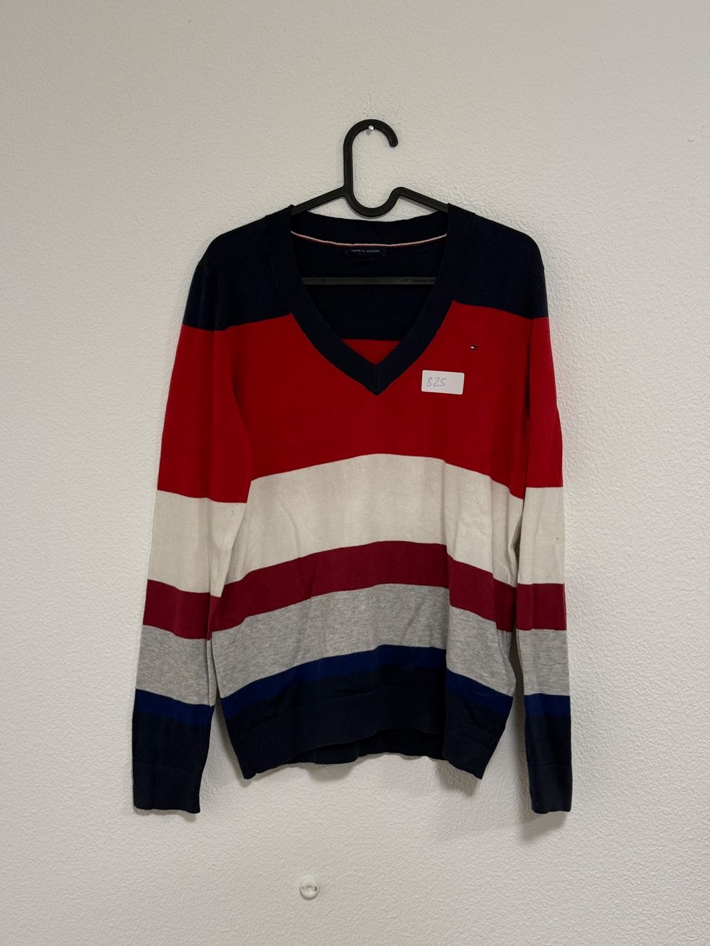 Vintage Pull col V Tommy Hilfiger Femme rayures S (825) (D'occasion) à ...