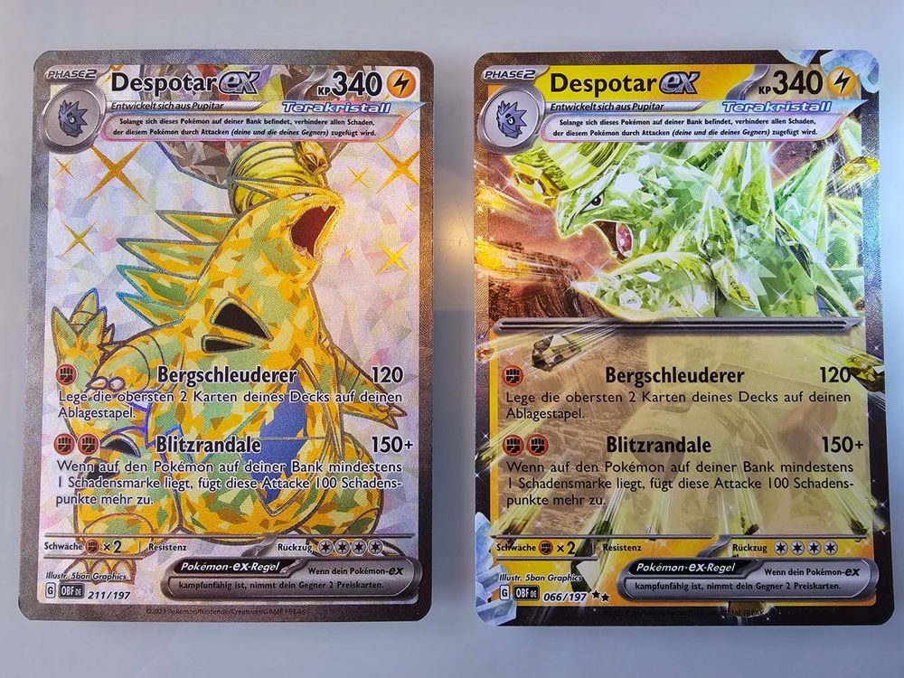 Pokemon Karten Full Art Despotar ex & Shiny (Gebraucht) in Moosseedorf ...
