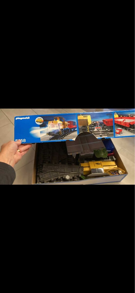 Playmobil Trenino Merci 4053 Completo di Binari e Accessori (Usato) a ...