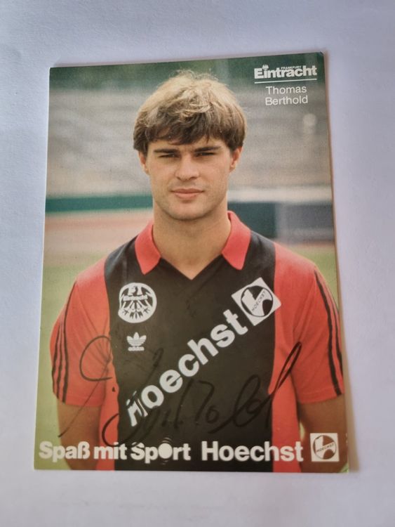 Autogramm Karte Thomas Berthold Eintracht Frankfurt (Gebraucht) in Konolfingen für CHF 1 – mit ...