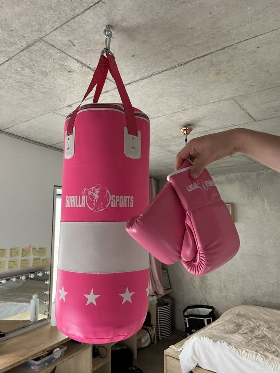 Boxsack Gorilla pink | Kaufen auf Ricardo