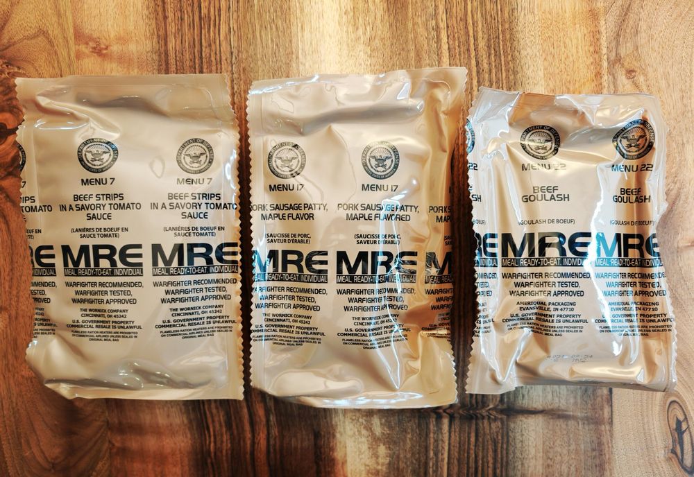 Original US Army Ration MRE 3 Stück! Insp. Date 2027 (Neu und ...