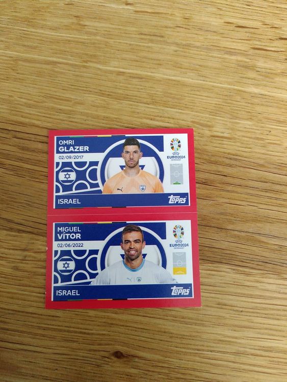 🤩 ISR 2 / ISR 3 - Topps Euro 2024 Sticker (Neu (gemäss Beschreibung ...