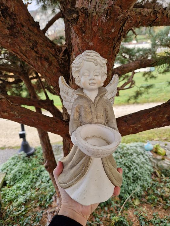 Kerzenhalter Rechaud-Kerzen Engel gross mit Kleid (Gebraucht) in Siblingen für CHF 5 – mit ...