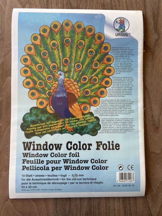 10 Blatt Window Color Folie Ursus Bastelfolie neu (Neu und ...