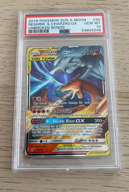 Pokemon Reshiram & Charizard GX PSA 10 (Nuovo e nell'imballaggio originale) a Amriswil per CHF ...