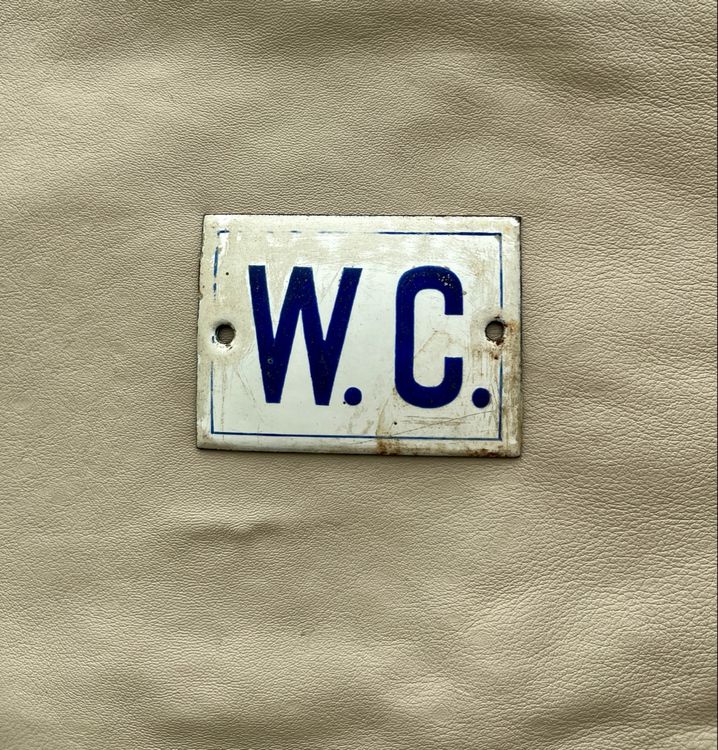 Altes Emaille Schild WC (Gebraucht) in St. Gallen für CHF 41 – mit ...
